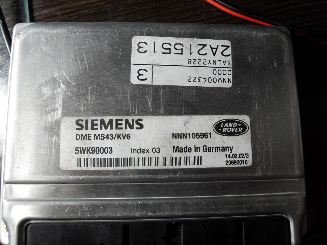 Перепрограммирование ЭБУ Siemens MS43 на Land Rover